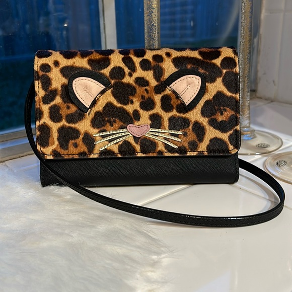 kate spade | Bags | Kate Spade Leopard Cat Crossbody Bag Euc | Poshmark